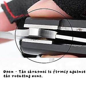 Kitory Slim Pocket Knife, 3.8'' Red Wooden Handle, High Stainless Steel Thick Blade,Whittling, Camping, Hunting, General Use, Indoor and Outdoors