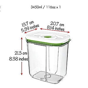 FOSA Vacuum Seal Food Storage System Reusable Extra Large Container, 116.6oz size (Vacuum Pump not Included)
