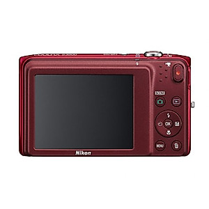 Nikon COOLPIX S3500 20.1 MP Digital Camera with 7x Zoom (Red) (OLD MODEL)