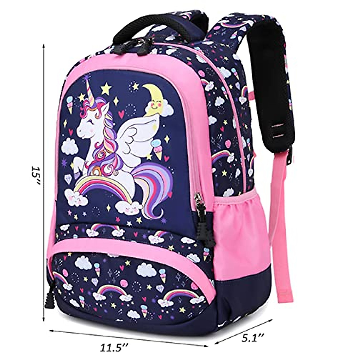 Meisohua Kids Backpacks for Girls Unicorn School Backpack Girls School Bag Teen Water Resistan Backpack for Elementary