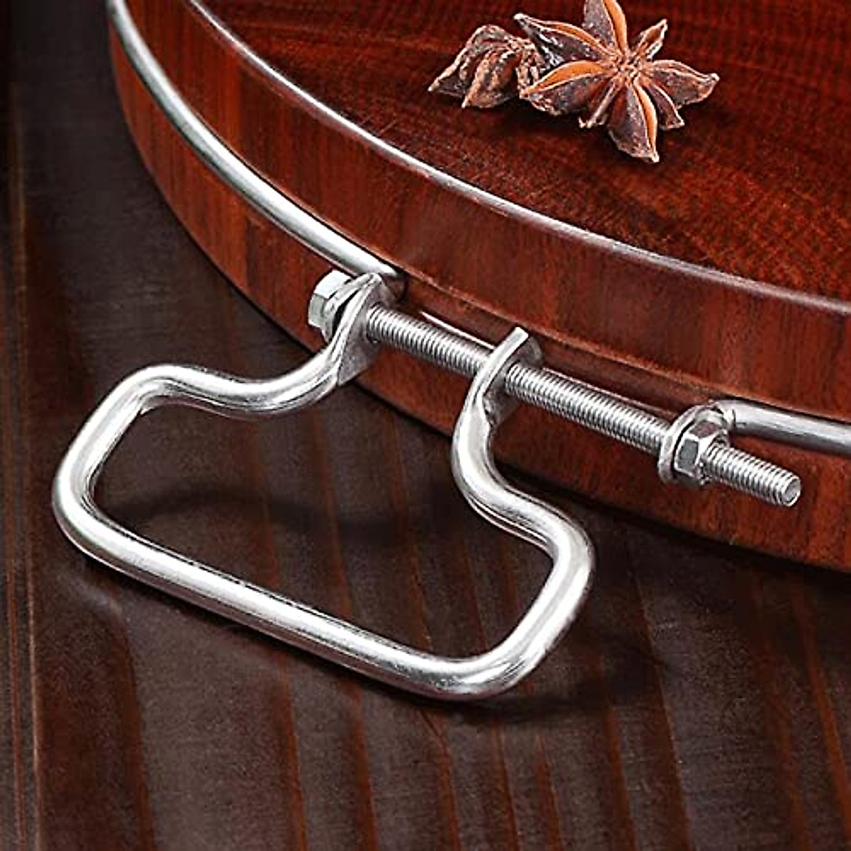 GULRUH Wood Cutting Boards for Kitchen, Cutting Board: Large Wood Cutting Board for Kitchen,Cutting Board with Handle-brown-44 * 5cm