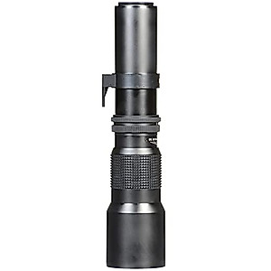 Canon EOS 90D DSLR Camera w/EF-S 18-135mm f/3.5-5.6 is USM Lens + EF-S 55-250mm f/4-5.6 is STM Lens + 500mm f/8 Focus Lens + 2X 64GB Memory + Case + Filters + Tripod + More (35pc Bundle)