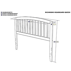 Leo & Lacey Queen Spindle Headboard in White