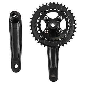 BUCKLOS Double/Triple 64/104 BCD Square Taper Bike Crankset - 2x/3x Mountian Bike MTB 170mm Bicycle Cranksets with 22/24/26/32/38/42/44T Chainring for 8/9/10 Speed