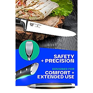Dalstrong Ultimate Utility & Sandwich Knife - 6" - Gladiator Series Elite - Spreader - Forged German High-Carbon Steel - Sheath Included - NSF Certified