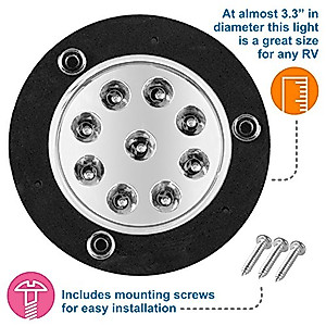 Lumitronics RV LED Hitch Light - Mounting Hardware Included