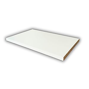 SHELFIX - White Cabinet Replacement Shelves - 3/4'' Thick Melamine - Cabinet Shelf Custom Size Shelf - Melamine Shelves Cut to Order 34
