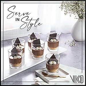 Vikko 5 Ounce Small Juice Glasses, Heavy Base Glassware, Mini Cups for Drinking Orange Juice, Water, Kids Glass Drinking Glasses for Tasting, 5 oz Juice Glass, Set of 6 Clear Glass Tumblers