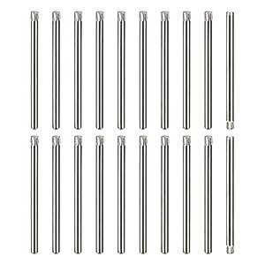 Tool parts 2.5x50mm 304 Stainless Steel Dowel Pins - 20Pcs Knurled Head Flat End Dowel Pin