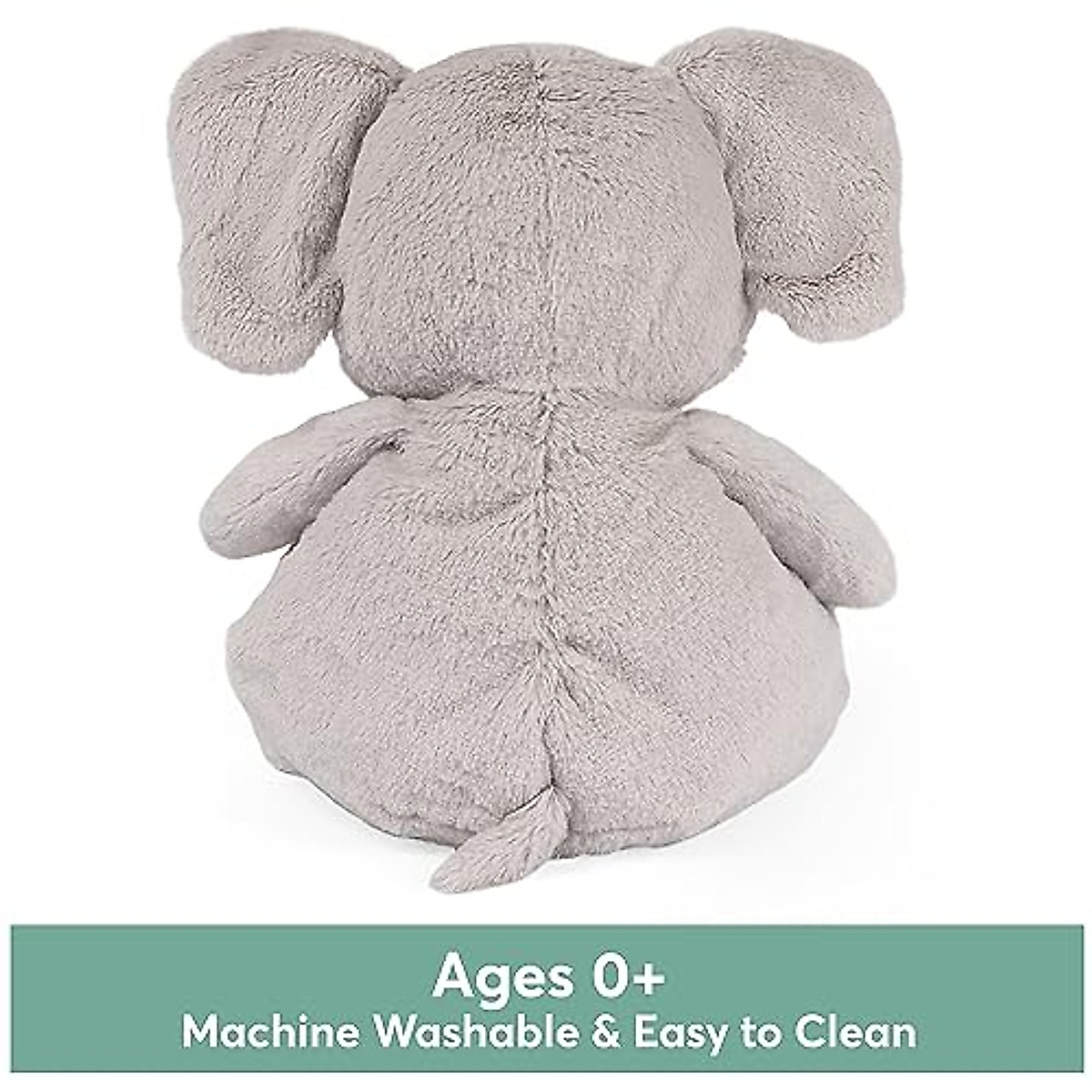 GUND Baby Oh So Snuggly Elephant Large Plush Stuffed Animal for Babies and Infants, Ash Grey, 12.5”