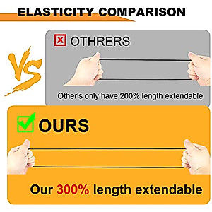 GSPSCN Cargo Net 4' x 6' for Truck Pickup Bed, Trailer ,Boat ,RV SUV Stretches to 11'x17' Max Roof Rack Net ,Small 4”x4” Mesh Heavy Duty Bungee Cord Net Compatible with Dodge Ram,Chevy Ford,Toyota
