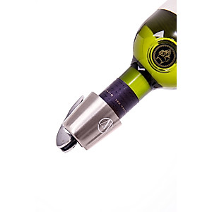 2-PACK Wine Bottle Stopper, Plug with Silicone, Wine Saver, Keeps Wine Fresh, Best Wine Gift For Wine Lovers (Stainless Steel)