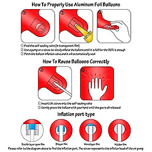 Letter Balloons 40 Inch Giant Jumbo Helium Foil Mylar for Party Decorations Red A