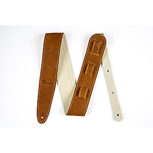 Fender Ball Glove Leather Guitar Strap, 2.5in, Brown