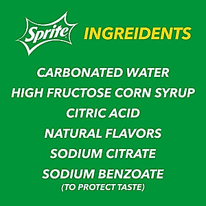 Sprite Lemon Lime Soda Soft Drinks, 16.9 fl oz, 6 Count - Pack of 12