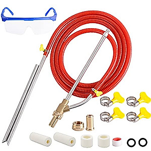 Rdutuok Pressure Washer Sandblasting Kit,Sand Blaster for Pressure Washer with Replacement Nozzle Tips,Protect Glasses,1/4 Inch Quick Disconnect 5000 PSI for Abrasive Cleaning