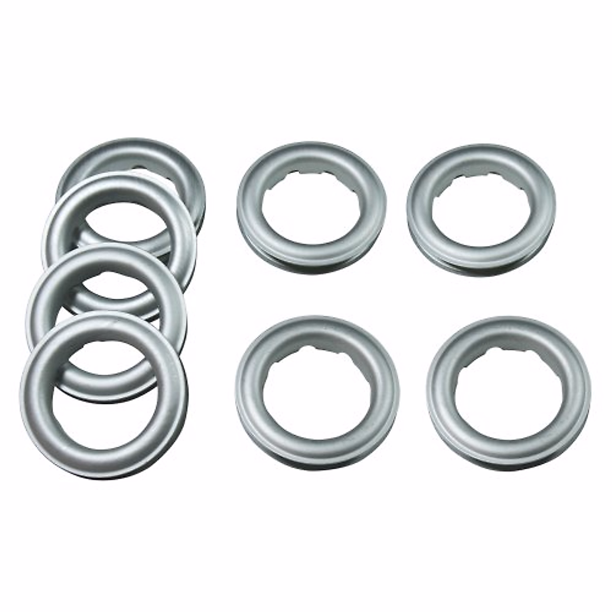 Home Sewing Depot Fast-Set Metal, Size 12 Grommet, 1 9/16", 8 Grommets Total, Frost Silver