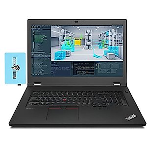 Lenovo ThinkPad P17 Gen 2 17.3" 4K UHD IPS Workstation Laptop (Intel i7-11800H 8-Core, 32GB RAM, 512GB PCIe SSD,RTX A2000 4GB, 2 Thunderbolt 4, Backlit KYB, FP, WiFi 6E, Win11Pro) w/Hub