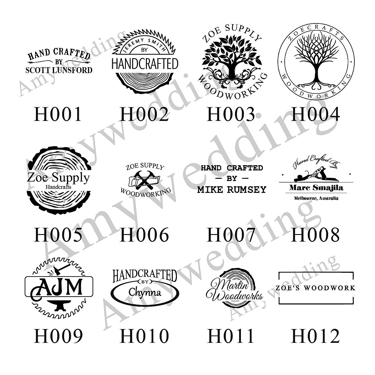 Custom Logo Wood Branding Iron, Leather Iron Stamp,Wood Iron/Wedding Gift,Handcrafted by Design (1"x1")