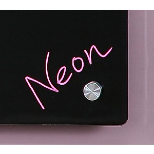 Audio-Visual Direct Magnetic Black Glass Dry-Erase Board Set - 35 1/2 x 47 1/4 Inches -