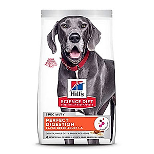 Hill's Science Diet Adult, Large Breed Dog Dry Food Perfect Digestion Chicken 22 lb Bag