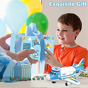 GUDEHOLO Airplane Toy, Airplane Toys for 3 Years Old, Toy Airplane for Boys Age 4-7, Airplane Toys for Toddlers, Toys for 2 3 4 5 Years Old, Aeroplane Toy, Plane Toys for Birthday