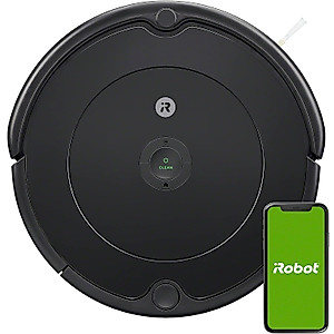iRobot Roomba 692 Robot Vacuum-Wi-Fi Connectivity, Compatible with Alexa, Good for Pet Hair, Carpets, Hard Floors, Self-Charging, Charcoal Grey (Renewed)