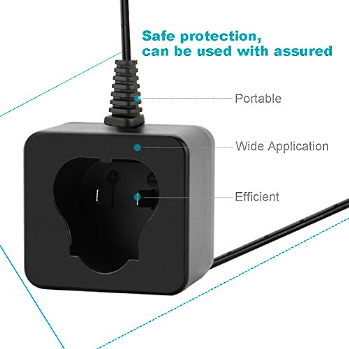 Creabest New 12V Lithium Battery Charger Compatible with Black and Decker 12V BL1110 BL1310 BL1510 LB12 LBX12 LBXR12 Pod Style Battery (NOT for Ni-MH/Ni-Cd Battery)