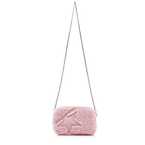 Golden Goose Mini Star Bag Merino And Suede Body Cross Bag - Pink