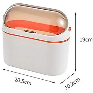 Garbage Container Trash Can Garbage Bin Bedroom Bin Rubbish Basket for Home Office Kitchen Bath Garbage Can/Blue (Color : Blue)