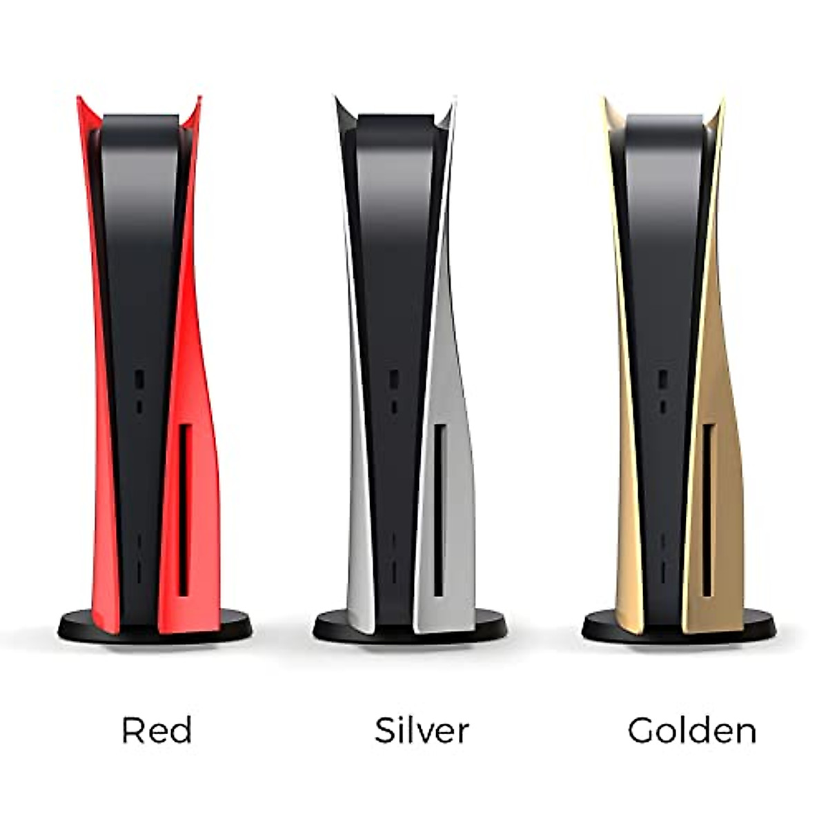 Disc Edition Face Plates Cover Skins Shell Panels for PS5 Console, Accessories for Playstation 5 Protective Shell Replacement Faceplate (Grey)