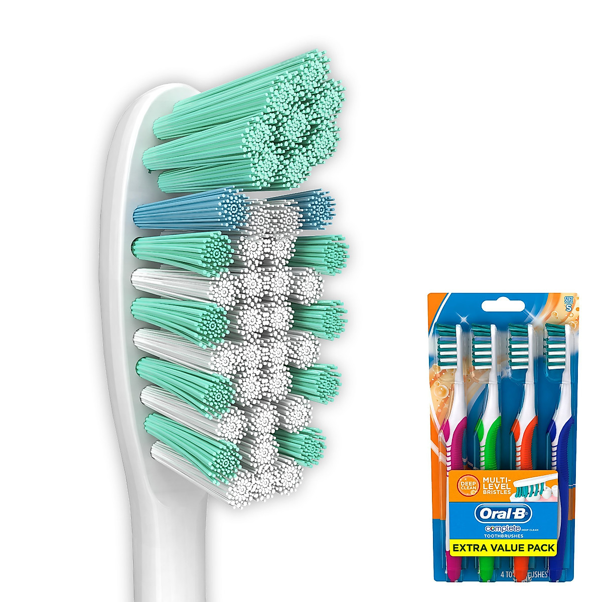 Oral-B Complete Deep Clean Soft Bristles Toothbrush 4 Count