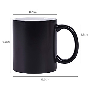 Aiplutas Color Changing Zombie Mug Hot Cold Heat Sensitive Color Changing Ceramic Mug 11oz