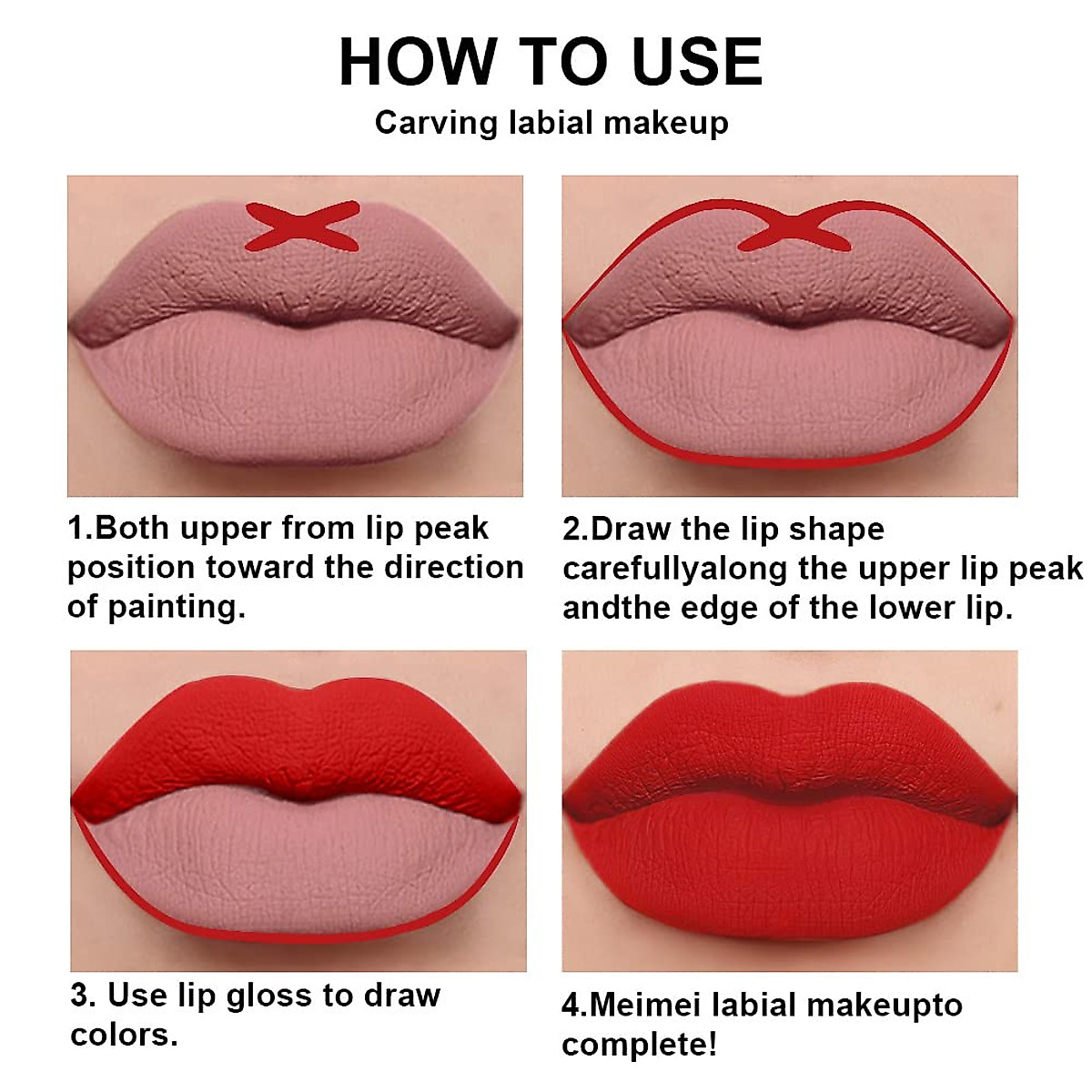 2 Colors Liquid Matte Lipstick and Lipliner Set, Brown Nude Lip Tint 24 Hour Waterproof Velvet Nonstick Cup Lipgloss Lip Stain Pigmented Lip Makeup Gift Sets for Girls and Women Labiales25&27