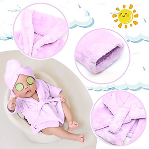 SPOKKI Newborn Photography Props Baby Girl 5 PCS Bathrobes Bath Towel Outfit with Slippers Cucumber Photo Props for Infant Boys Girls(0-6 Months)