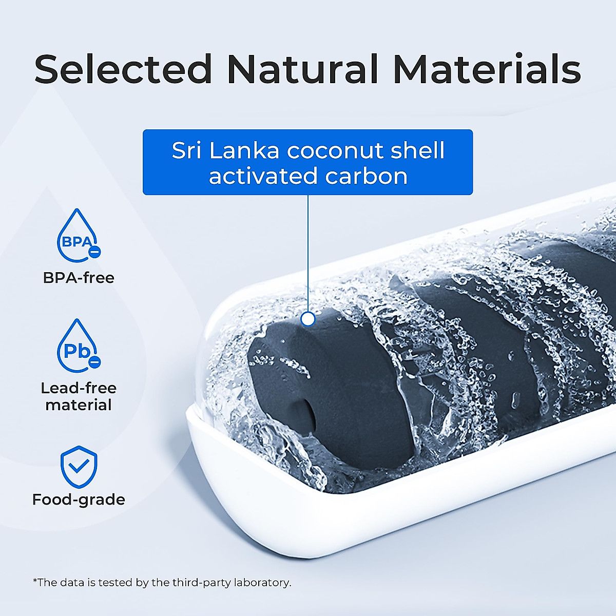 Waterdrop dw2042fr-09 water filter, Replacement for Daewoo® DW2042FR, DW2042FR-09, Kenmore 46-9130, Aqua Crystal DW2042F-09, FRN-Y22D2V, 3 Filters