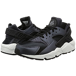 Nike Womens Air Huarache Run SE Running Trainers 859429 Sneakers Shoes (US 6.5, Metallic Hematite Black Dark Grey 001)