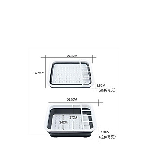 LUOYIMAO Collapsible Drying Dish Storage Rack Portable Dinnerware Organizer ，Collapsible Drying Dish Rack | SINKWARE Collection | Easy Storage