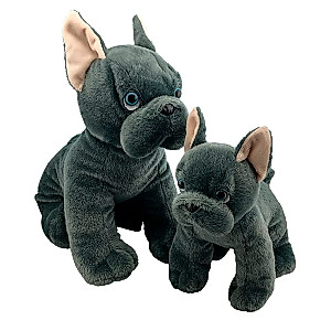 Freddie The Frenchie Plush Toy - 16-Inch Soft Stuffed Animal - Adorable Cuddle Buddy for Kids Aged 3 and Up - Ideal Gift for Dog Lovers and Imaginative Play