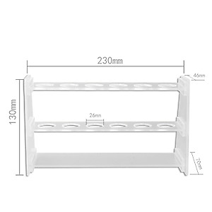 50ML Colorimeter Tube Rack Acrylic Strong Test Tube Holder 6 Slots Suit for Tubes Less Than 2.6cm/1.02inch in Diameter