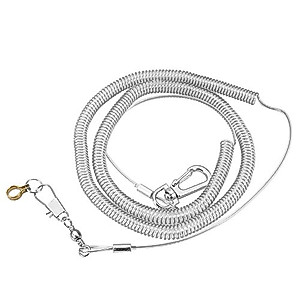 AYNEFY 6m Bird Flying Rope Parrot Bird Anti-bite Outdoor Flying Training Traveling Walking Rope Pet Bird Leash Kits Random Color (Foot Ring Dia. 6.5mm)