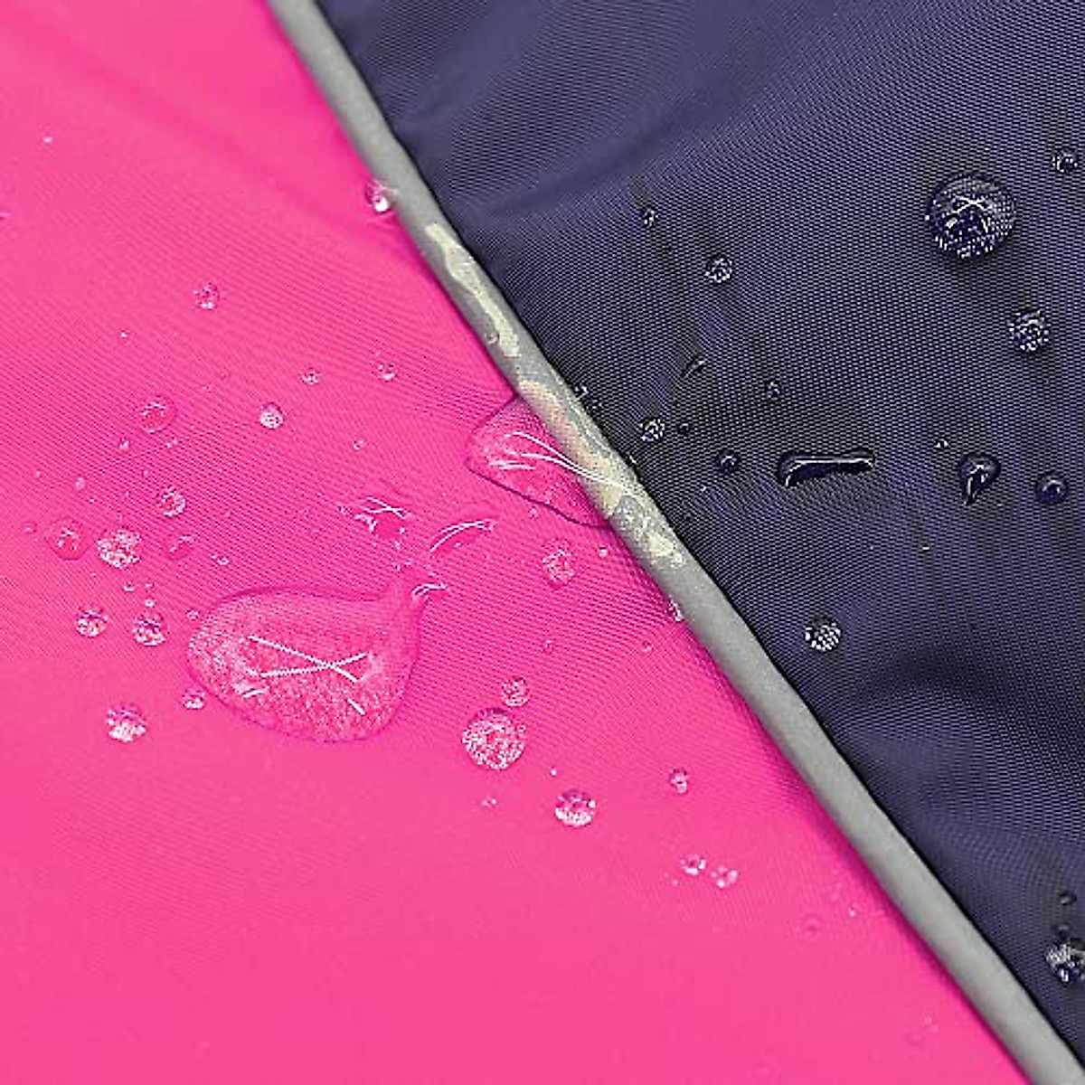 Didog Fleece Lined Warm Dog Winter Coat for Small Dogs & Cats,Reflective Cold Weather Dog Jacket Sport Vest with Zipper Closure and Leash Ring for Walking Hiking(Chest: 14" Back Length: 12", Hot Pink)