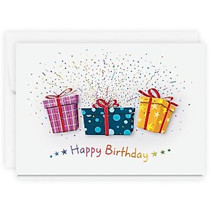 The Gallery Collection, 1 Count Card Pack, Birthday Card with Pearl Lined Envelope (Birthday Explosion)