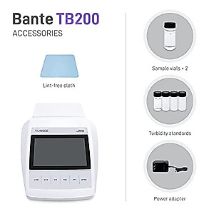 Bante TB200 Laboratory Turbidity Meter | Turbidimeter | 2 to 7 Points Calibration, Selectable TSS Measurement Mode and Turbidity Units, Accuracy ±2%