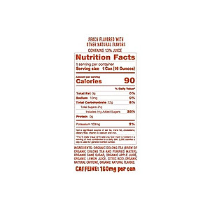 Drink Weird - Weird Tea, White Peach Oolong Tea, Certified Organic Functional Iced Tea with 160mg of Natural Caffeine, 12 Pack of 16oz Cans