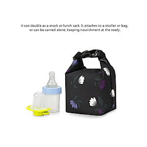MOV COMPRA Movcompra Flower Insulated Lunch Box for Women and Insulated Snack Bag- Women Girls Reusable Sandwich & Snack Bags