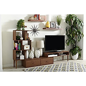 BAXTON STUDIO Haversham Mid-Century Retro Modern TV Stand Entertainment Center and Display Unit