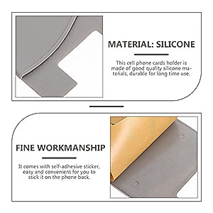 UKCOCO Phone Wallet Phone Wallet Phone Wallet Cell Phone Wallet 3pcs Single Layer Single Cards Bags Cards Cover Cards Purse Cards Covers Silicone Phone Wallet Cell Phone Wallet Card Holder Wallet