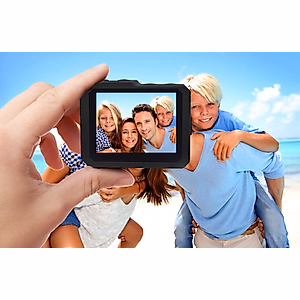 Pyle Expo Sports Action Camera - HD 1080P Mini Hi-Res Camcorder w/ Wifi, 20MP Cam, 2" Screen USB SD Card HDMI, Battery - Waterproof Case, USB Cable, Wireless Remote Control, Mount - PSCHD90SL (Silver)