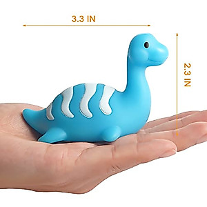 VIBOYLAR Bath Toys for Toddlers 1-3: 6 Packs Light-Up Floating Dinosaur Baby Toddler Bath Toys Set for Boys Kids Birthday Easter Christmas - Water Bathtub Shower Pool Bath Toy for Children Preschool